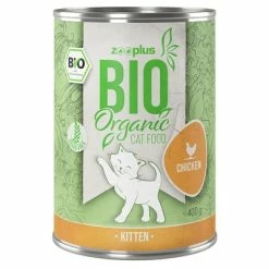 The perfect gift Zooplus Bio Organic Kitten Saver Pack 24 X 400g for ...